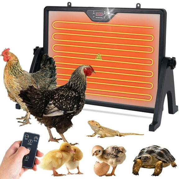 Heated Chicken Waterer, 3.2 Gallon Poultry Water Heater for Winter with ...