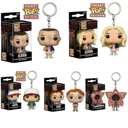 Amyove Funko Pop Keychain Stranger Things Dustin Eleven with Eggo Barb ...