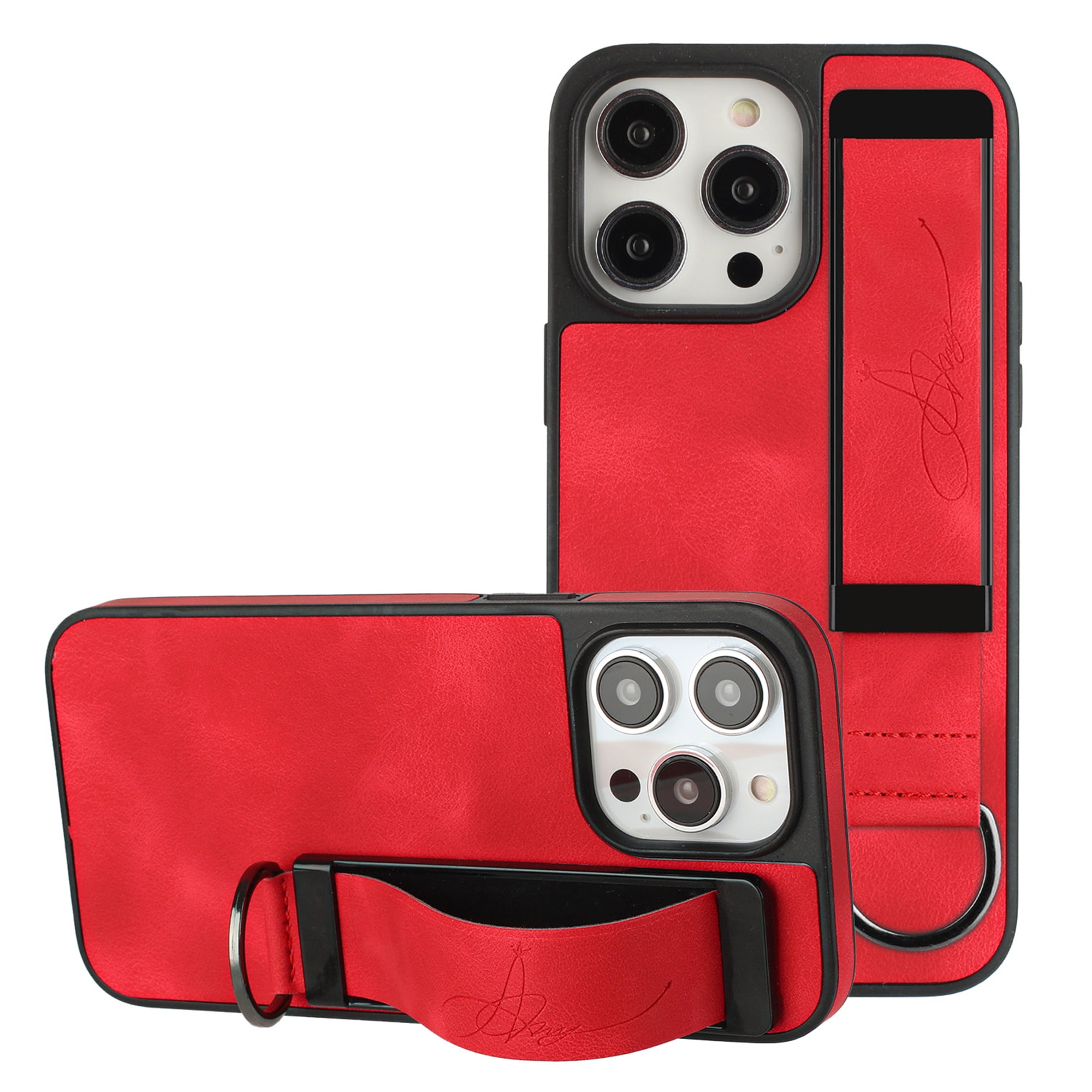 Elehold For Iphone 12 Pro Slim Hybrid Shockproof Leather Case With