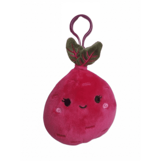 Squishmallows Official Kellytoy 3.5" Clip On Claudia the Purple Beet ...
