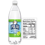 Polar Zero Calorie Lime Sparkling Seltzer Water, 1 L, Bottle - Walmart.com