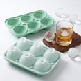Baseball Sphere Ice Cube Mold,3D Large Baseball Silicone Fun Shapes ...