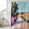 60x72 Inch Shower Curtains for Bathroom, Rural Road Fabric Bath Curtain ...