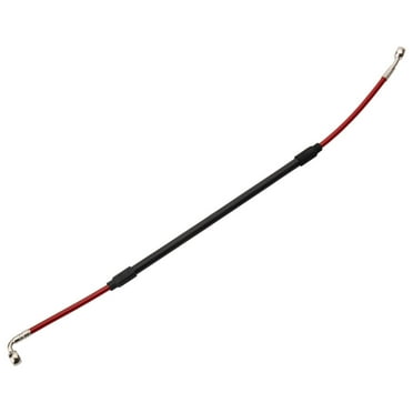 Tusk Front Motorcycle Steel Braided Brake Line Standard Length Red For ...