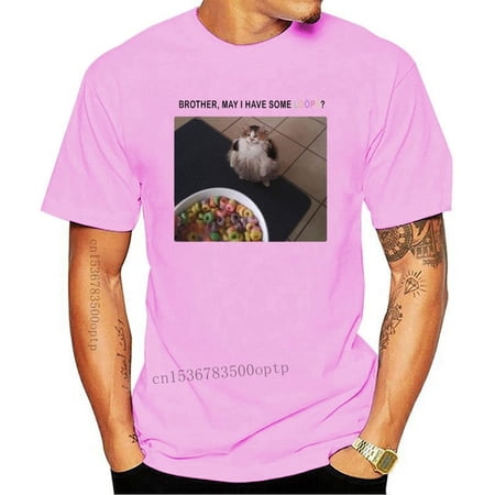 Camiseta de nuevo hermano May I Have Some Loops Meme Funny Brother Cat ...
