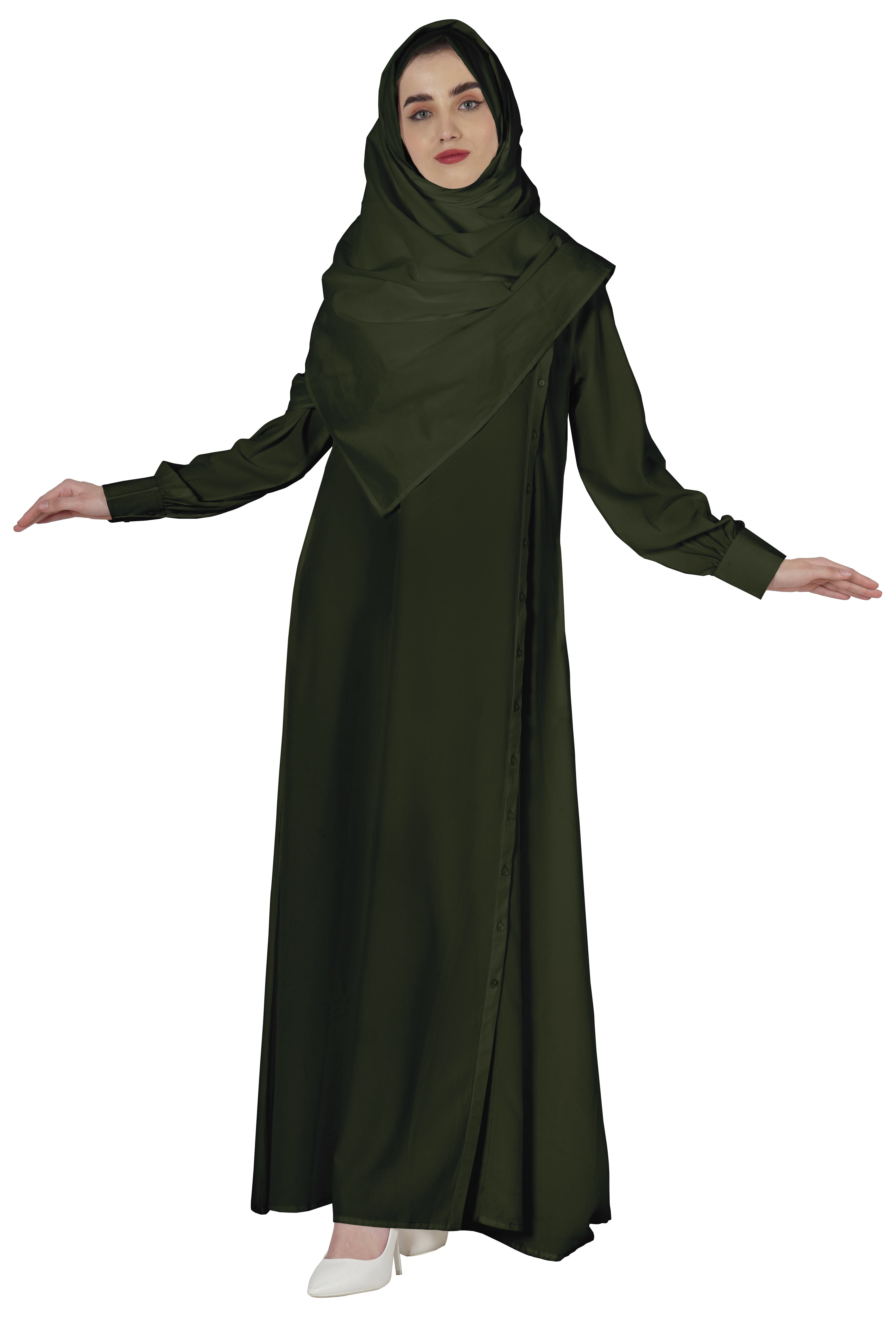 Buy Bimba Women Islamic Prayer Dress With Hijab Cuff Sleeves ...