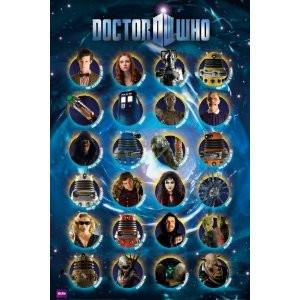 Doctor Who Poster ~ Character Chart ~ Exclusive U.K. Import ~ 24x36 ...