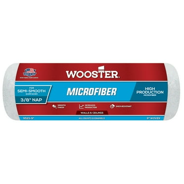 Wooster 9 In. x 9/16 In. Microfiber Roller Cover R524-9 - Walmart.com