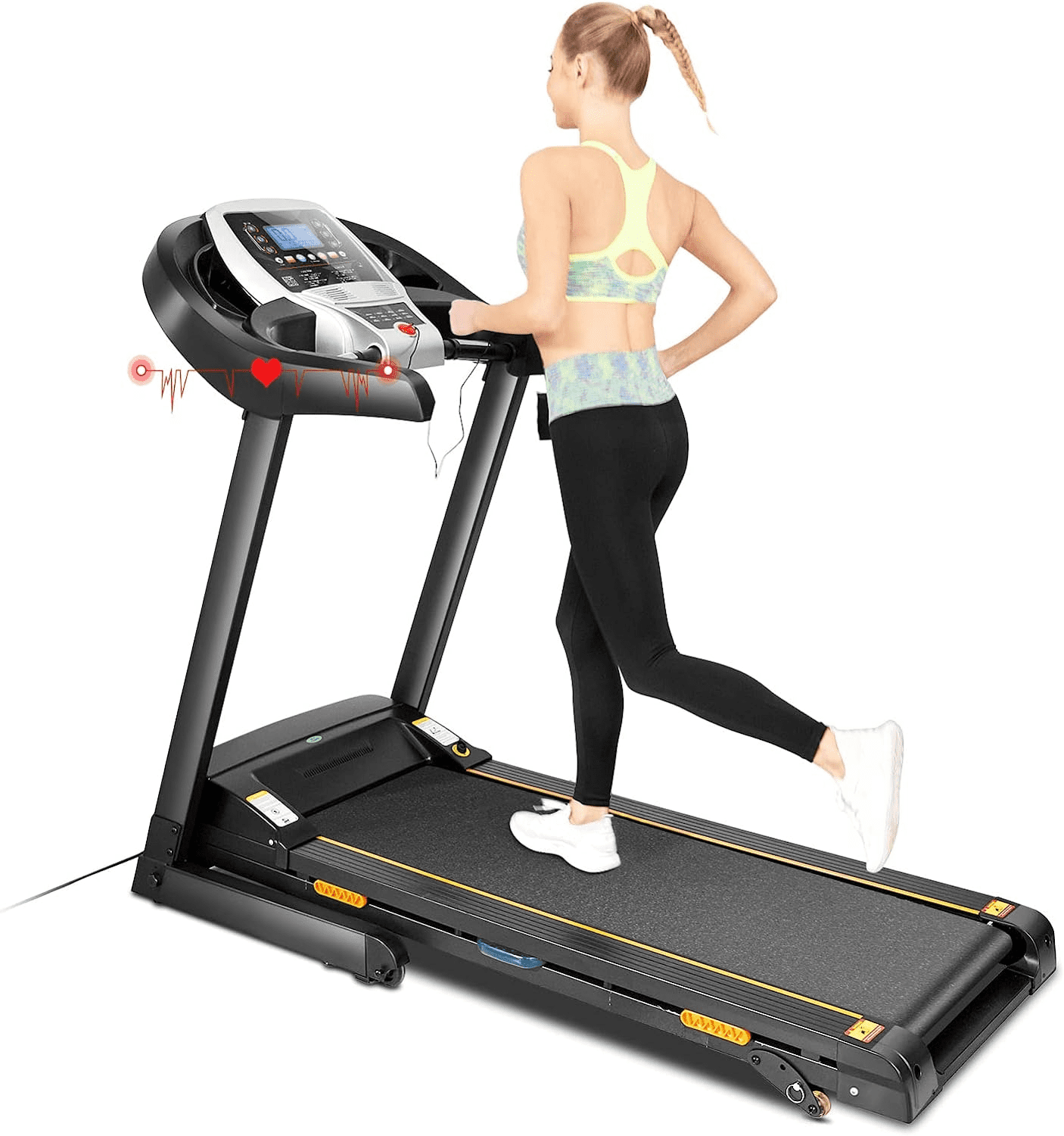 Buy Ancheer 2.25HP Folding Treadmill with 5% Manual Incline, 9MPH ...