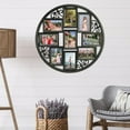 9 Openings 4x6 Wall Collage Picture Frame - Black, Lightweight Plastic ...