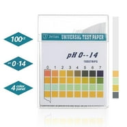 Litmus Paper pH Test Strips - Vial of 100 - With Color Comparison Chart ...
