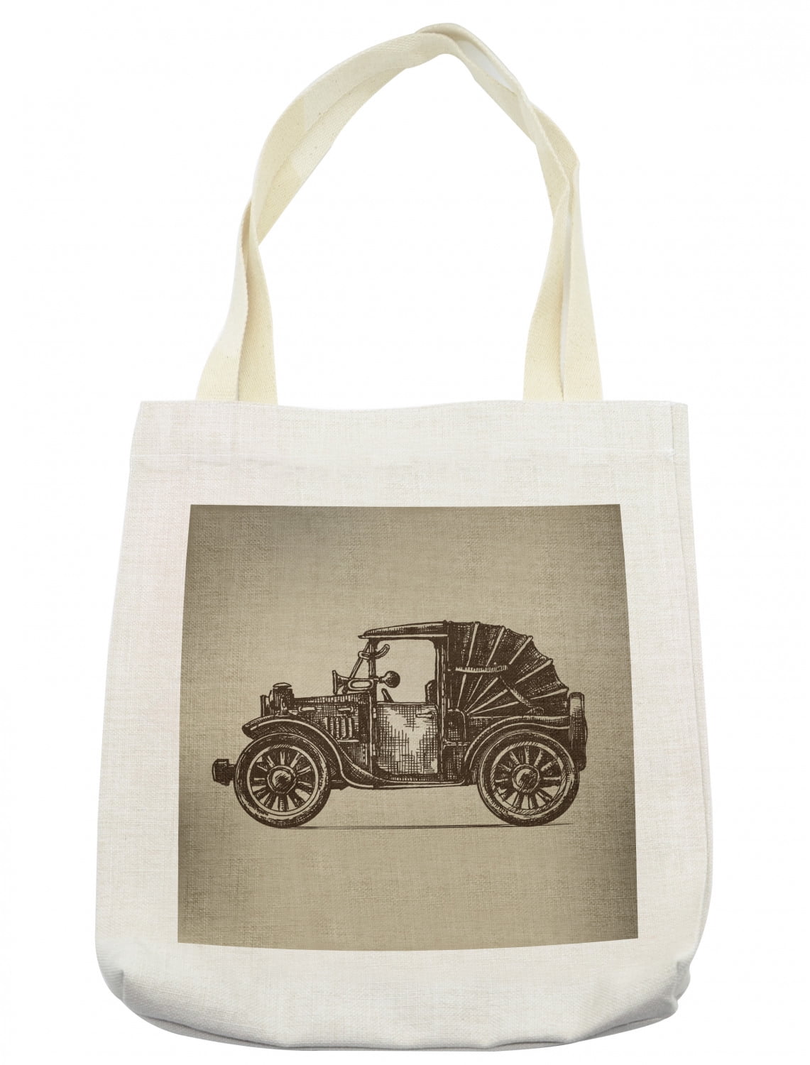 Cars Tote Bag, Classic Retro Car Design Early Prototypes of Automobile ...
