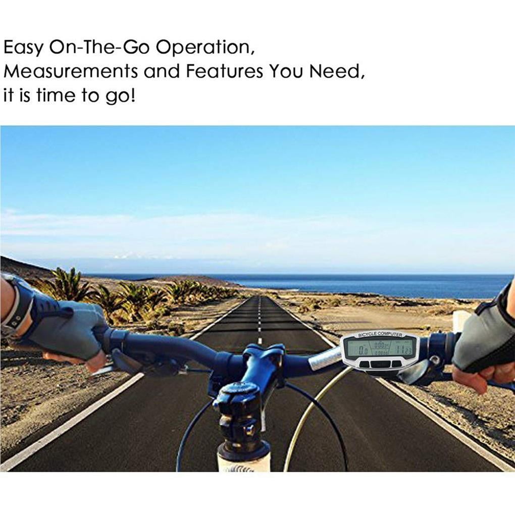 mmirethe Multifunctional Speedometer Stopwatch Wired Odometer LCD Back ...