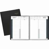 At-A-Glance 24-Hour Daily Appointment Book, Schedule Hourly, Black ...