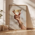 Affixzi Stylish Martini Glass Wall Art – Elegant Cocktail Decor for ...