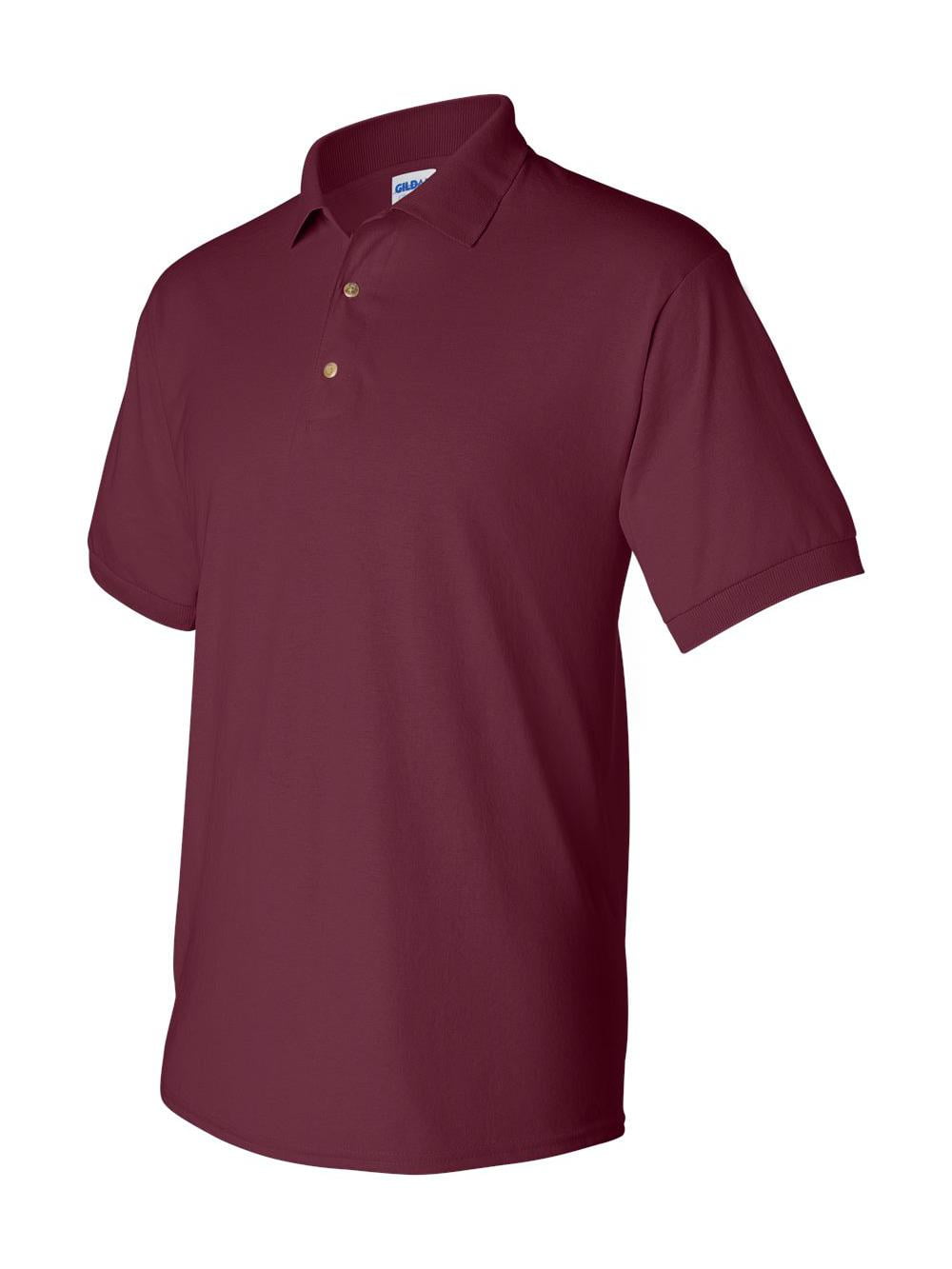 Gildan - DryBlend Jersey Polo - 8800 - Maroon - Size: XL - Walmart.com