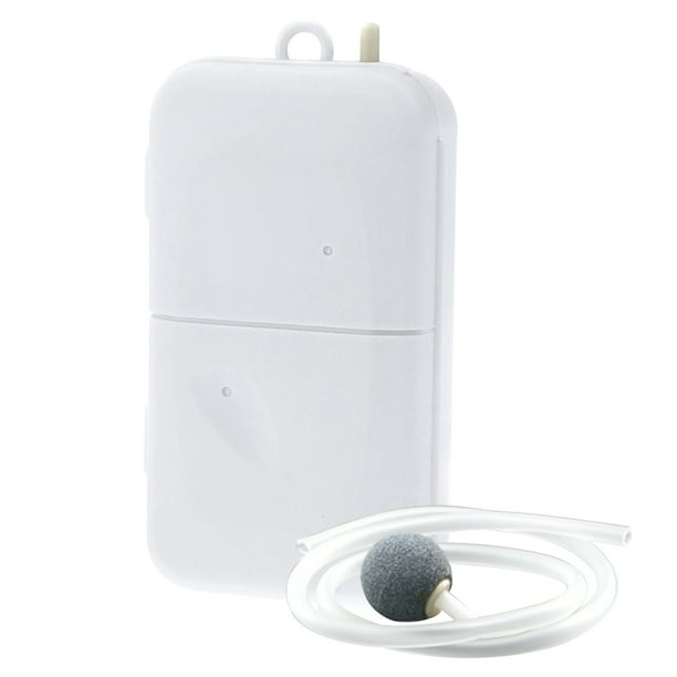 Portable Air Pump Fishing Aerator Oxygenated Live Bait Aquarium Battery ...