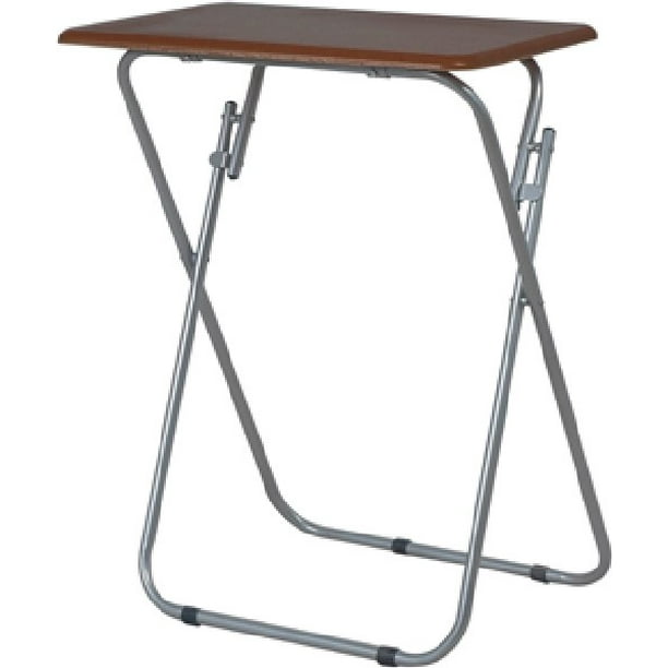 Home Basics Multi-Purpose Foldable Table, Cherry - Walmart.com
