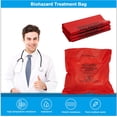2-4 Gallon Red Polypropylene Biohazard Disposal Bags with Warning Label ...