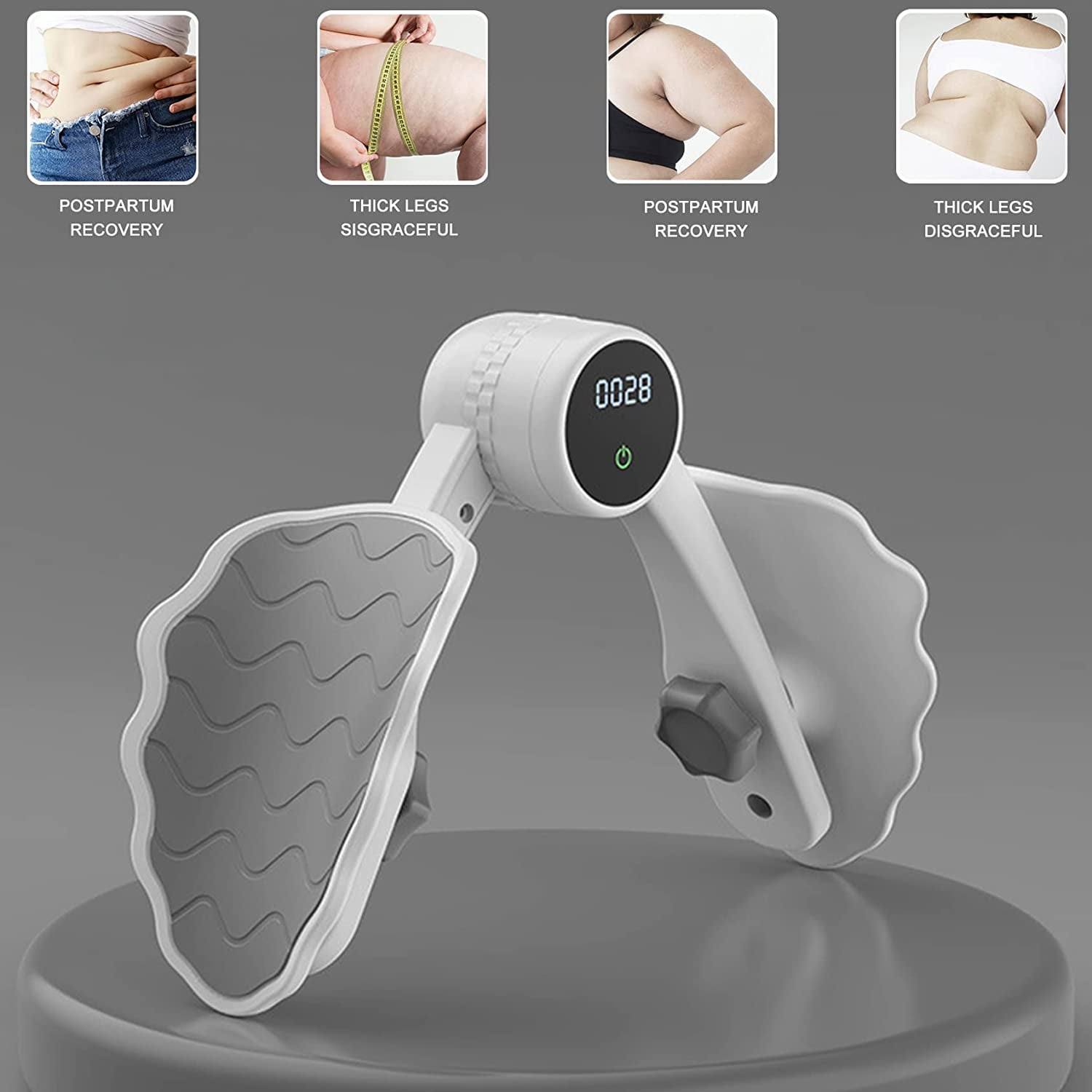 Hip Trainer, Pelvic Floor Trainer With LED Counter, Kegel