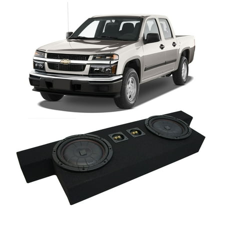 04-12 Chevy Colorado Crew Cab Truck Kicker CompVT CVT10 Dual 10" Sub ...