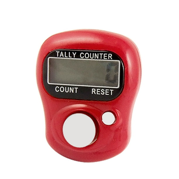 Unique Bargains Manual Red Electronic Hand Finger Tally Counter 0-99999 ...