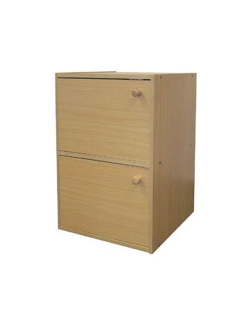 ORE International 2-Level Bookshelf With Doors - Walmart.com