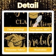 Class of 2026 Backdrop Black Gold Glitter Bokeh Graduation Party ...