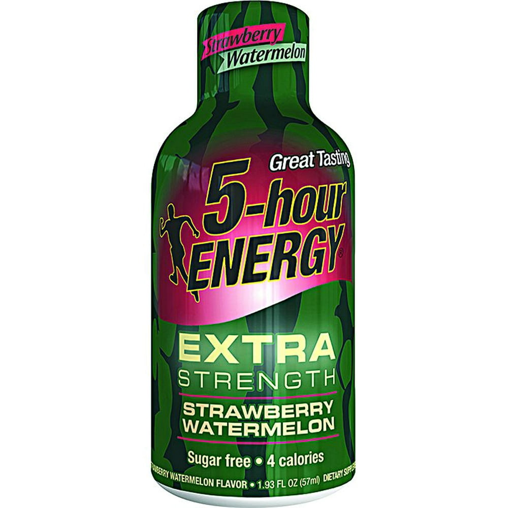 5 Hour Energy 748125 5 Hour Energy Extra Strength Strawberry Watermelon ...