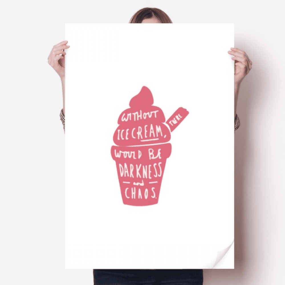 Without Ice There Would Be Darkness Sticker Decoration Poster Playbill ...