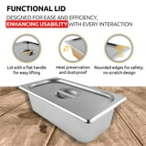 ALDKitchen Heavy-Duty Stainless Steel Steam Table Tanks with Lids ...