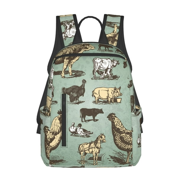 Easygdp Vintage Farm Animals para Easygdp Yak - Mochila Casual Ligera y ...