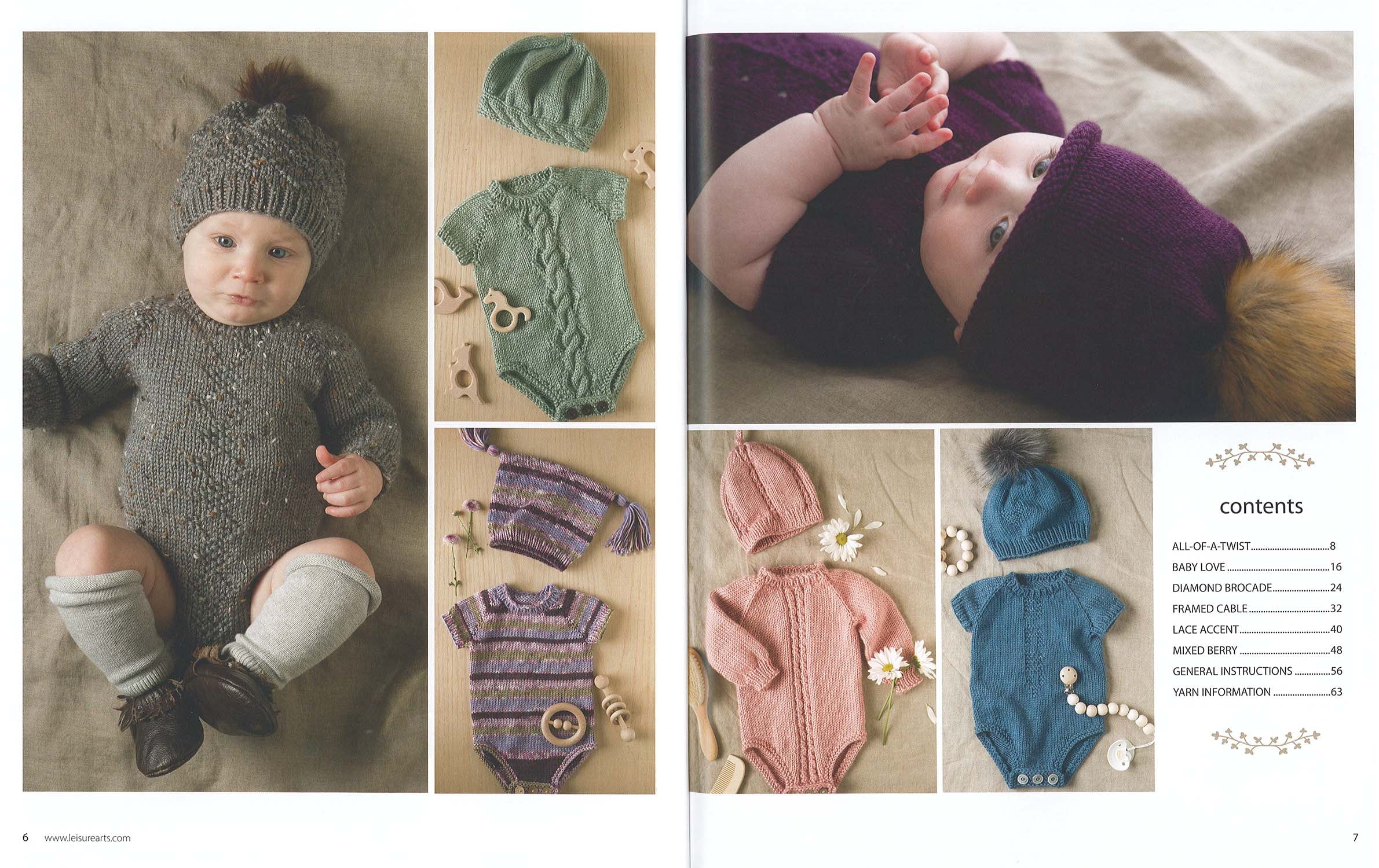 Leisure Arts Modern Baby Knit Knitting Book - Walmart.com