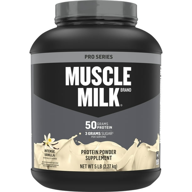 Muscle Milk Pro Series Protein Powder, Intense Vanilla, 50g Protein, 5 ...