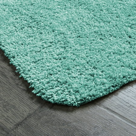 Mainstays Basic Bath Rug, Clearly Aqua, 19.5" x 32" - Walmart.com ...