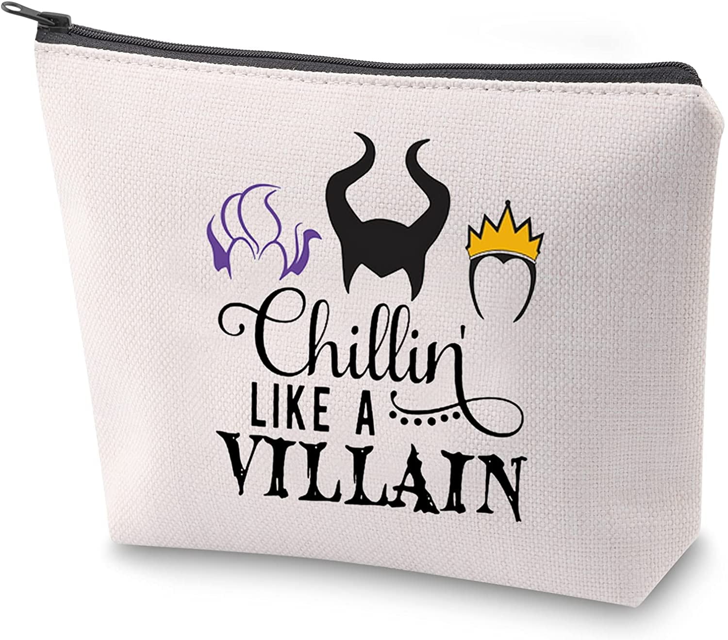 Villains Gift Chillin is Like A Villain Makeup Bag Witch Gift Evil ...