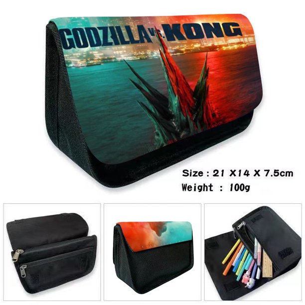 Godzilla vs Kong Pen Bag Cartoon Animation Stationery Box Godzilla vs ...