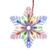 GE Color Choice 8-Ct Dual Color 96 LED Snowflake Icicle Lights Multi ...