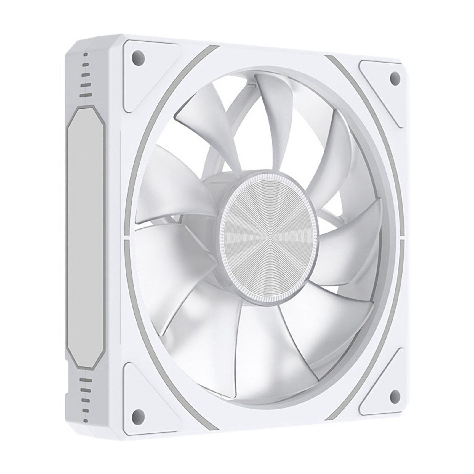 Ventilador ARGB de 120 mm, 5 V, 3 pines, PWM, silencioso, para PC de escritorio, color blanco ...