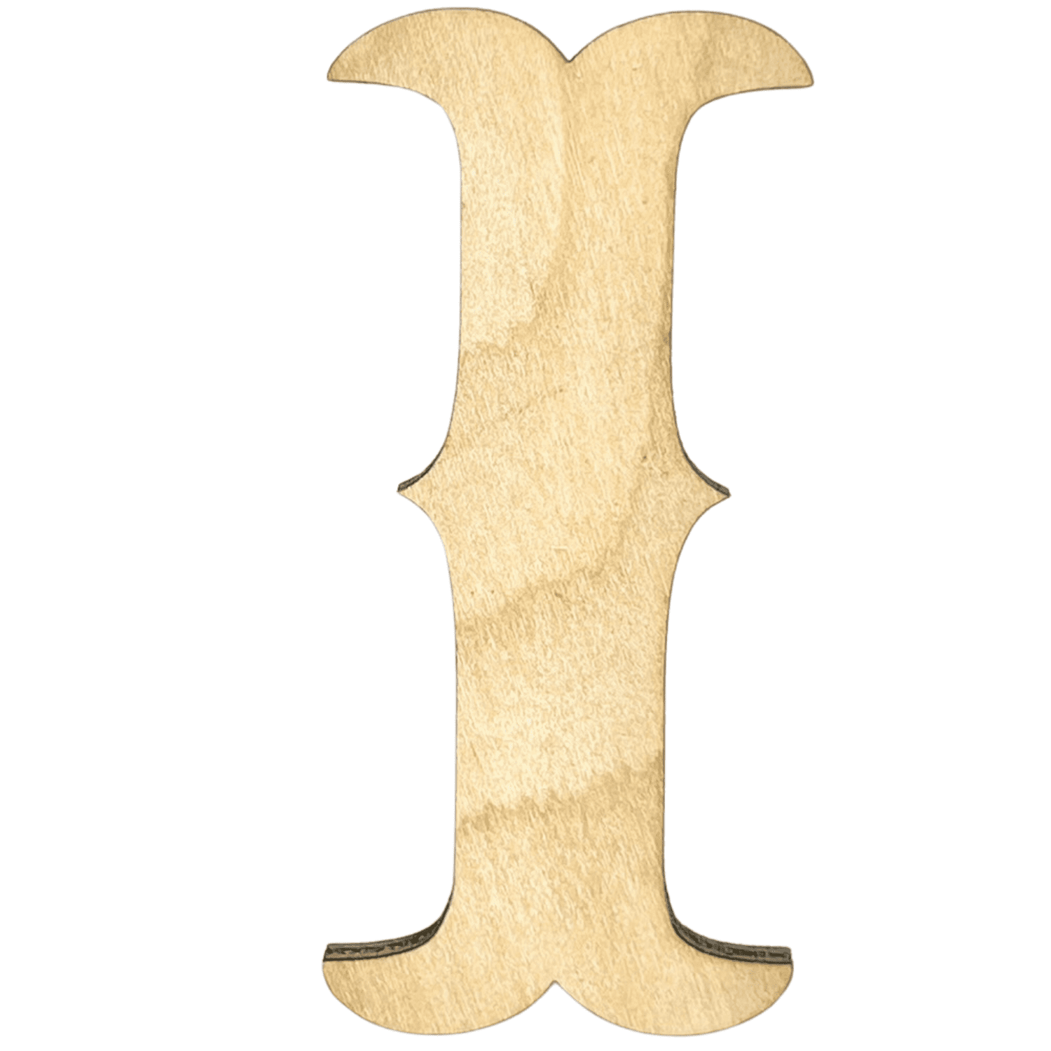 Krafty Supply 22" Tall Birch Plywood Letter I |1/4" Thick | Western ...