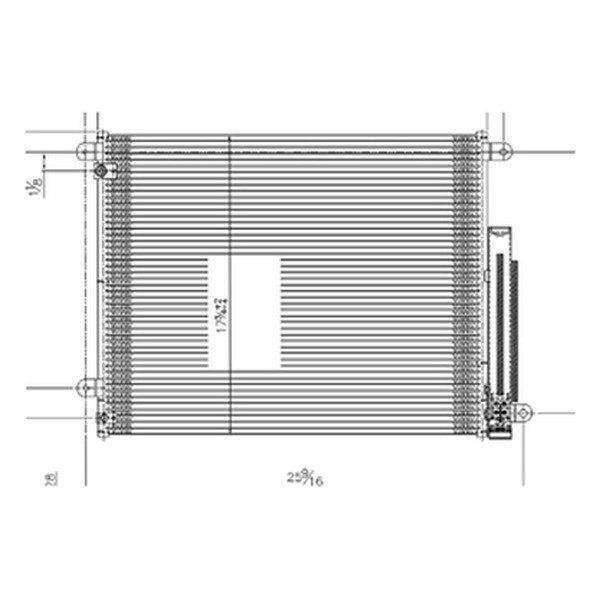 2016-2019 Honda Civic Condenser (30007) 2.0L Coupe/Sedan Ex/Lx/Lx-P - Walmart.ca