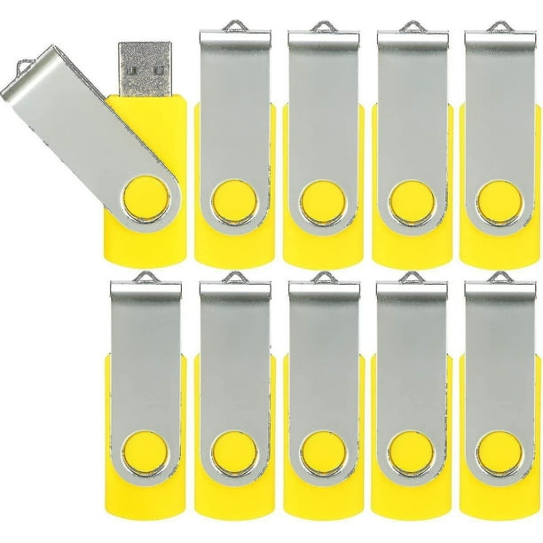 Paquete de 10 unidades flash USB 2.0, unidad de memoria USB, paquete a ...
