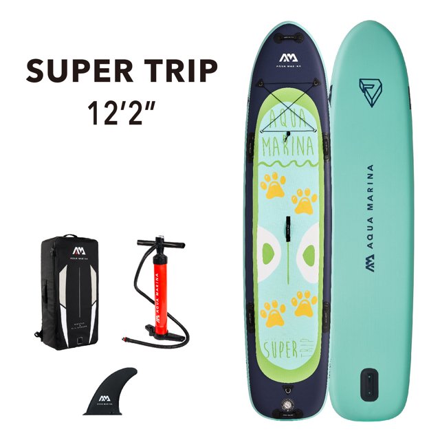Aqua Marina Stand Up Multi-Person Paddle Board - SUPER TRIP 12′ 2 ...