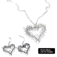 Creative Gift Earhook/Necklace Centipedes Heart Shape Jewelry for ...