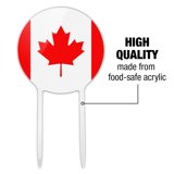 Acrylic Canada Country Flag Cake Topper Party Decoration for Wedding ...