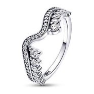 PANDORA Polished & Pave Bead Open Ring Size 7 - 188316CZ-54 - Walmart.com