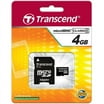 Transcend 8GB High Speed Compact MicroSDHC Class 4 Memory Card with ...