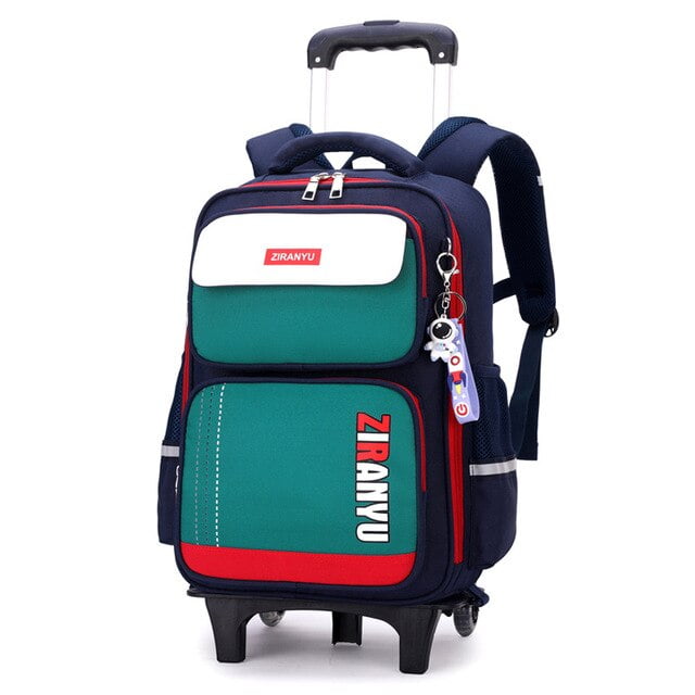 Rolling Backpack for Kids Girls Boy Wheeled Bag Student Trolley ...