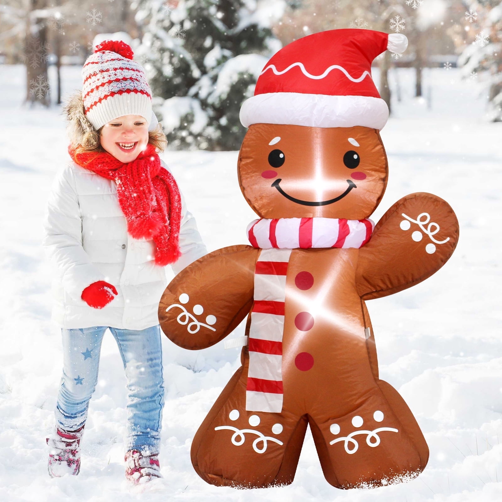 Click here for Kitbonis 4ft Inflatable Christmas Decor With Santa... prices