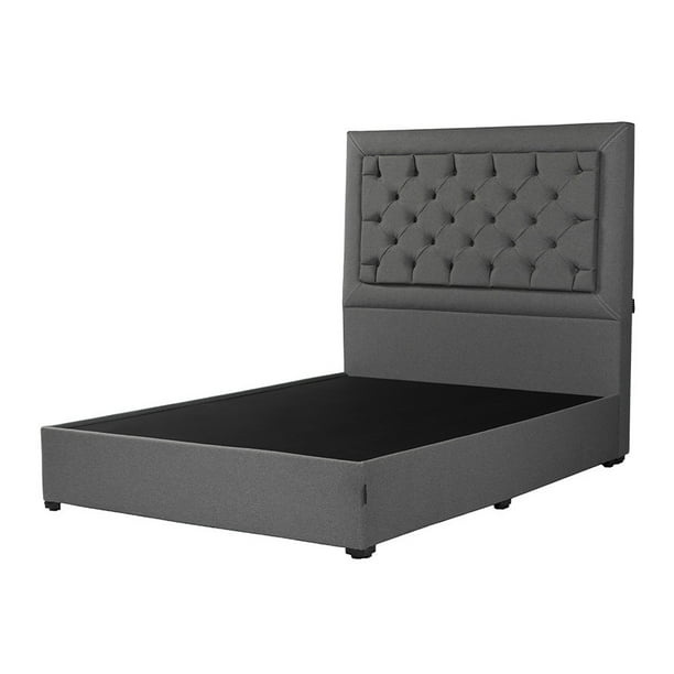 Box Base cama Queen Size + Cabecera Mary Gris | Walmart en línea